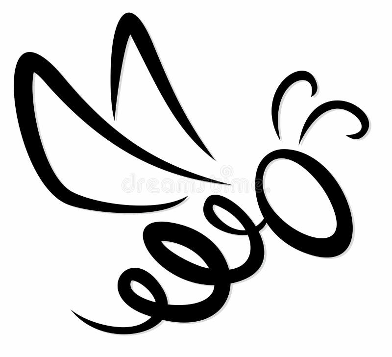 Logo of bee. stock vector. Illustration of symbol, honey - 114525865