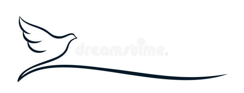 Symbol of a flying pigeon. stock vector. Illustration of logo - 314459194