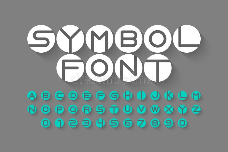 Symbol font stock vector. Illustration of logo, emblem - 113746796