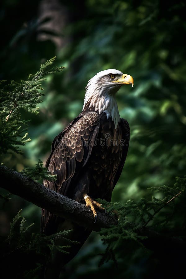 AI Generative - an Eagle Picture : Symbol of Freedom in the Sky Stock ...