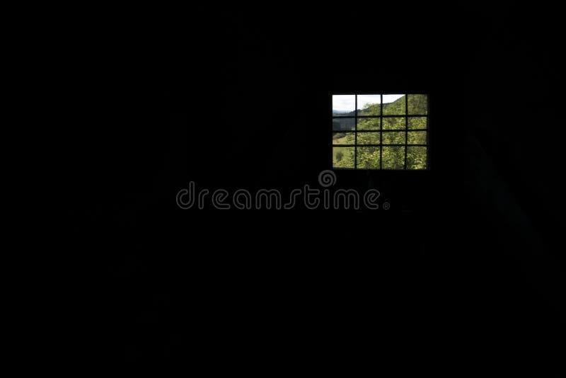 Symbol of Freedom a Window in a Dark Room Stock Photo - Image of black ...