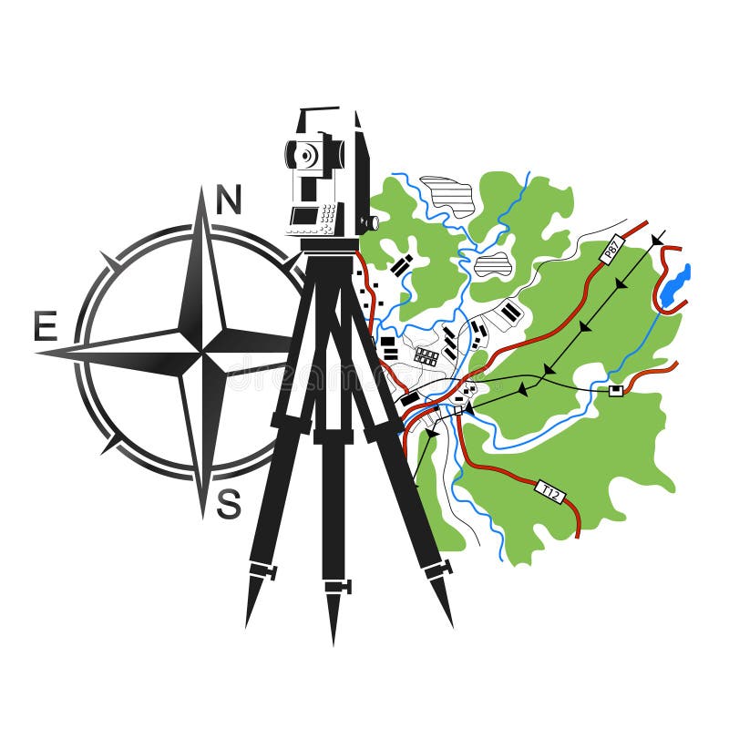 Symbol for Geodesy and Cartography Stock Vector - Illustration of icon ...