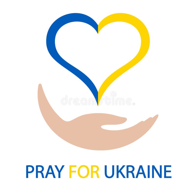 Symbol of Help Support and No War in the Country of Ukraine. Stock ...