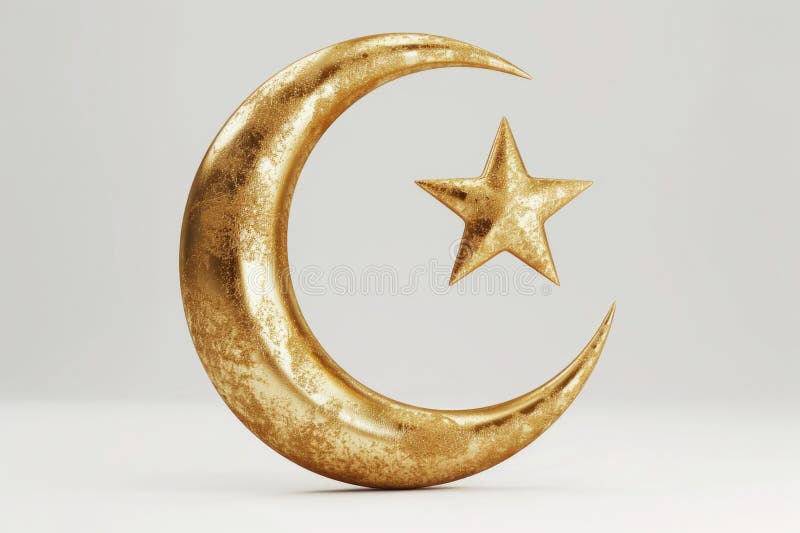 A Symbol of Hope and Guidance, this Image Features a Golden Crescent ...