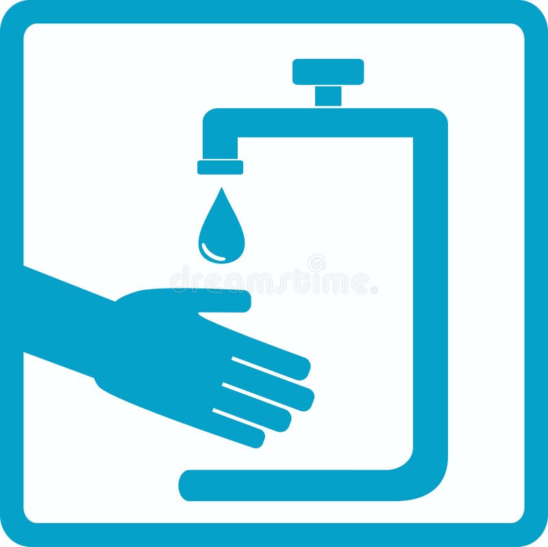 Symbol of Hygiene with Hand Stock Vector - Illustration of pure ...