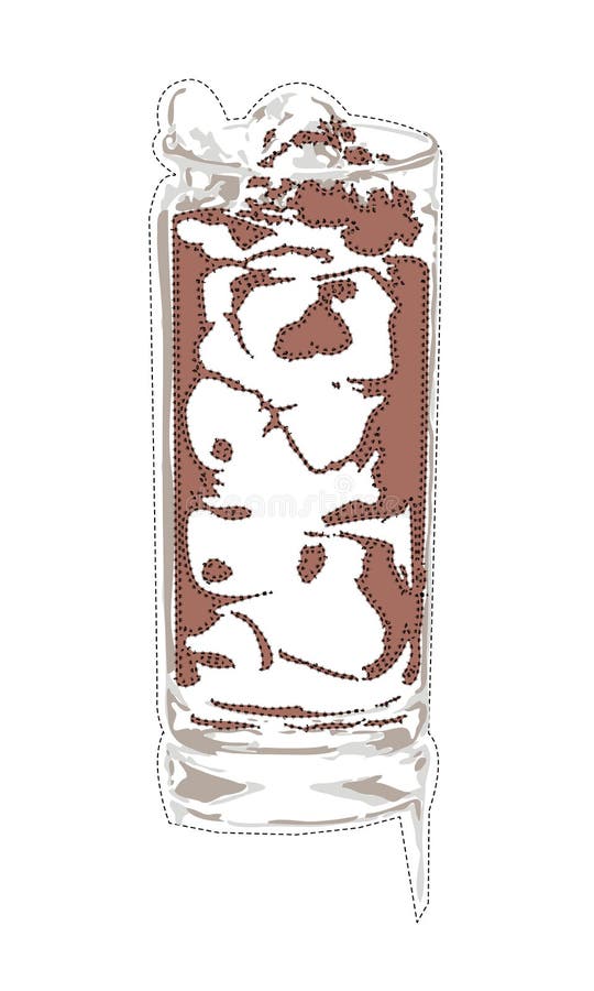 Symbol ice coffee stock vector. Illustration of vector - 177801398