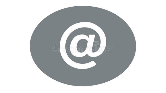At Symbol Icon. Flat Vector Email and Contact Graphic Element Symbol ...