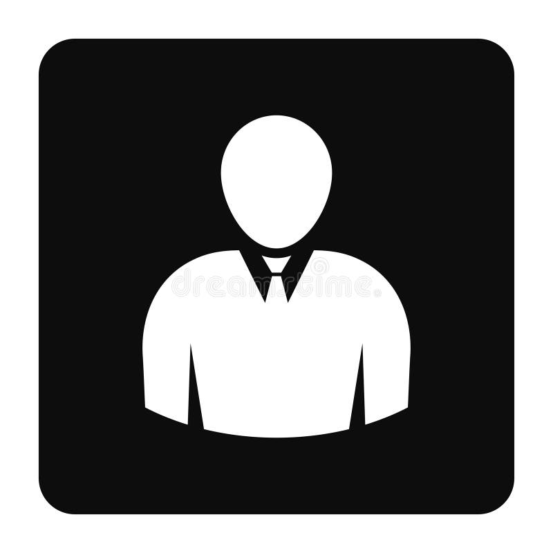 Symbol, icon of man. stock illustration. Illustration of society ...