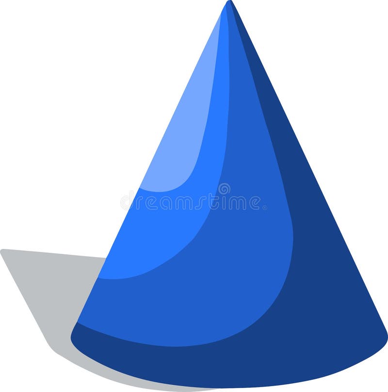 Symbol Icon Vector Cone Volumetric Faces Geometry Stock Vector ...