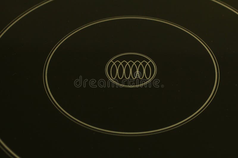 The Symbol of the Induction Cooker on the Ceramic Surface Stock Image ...