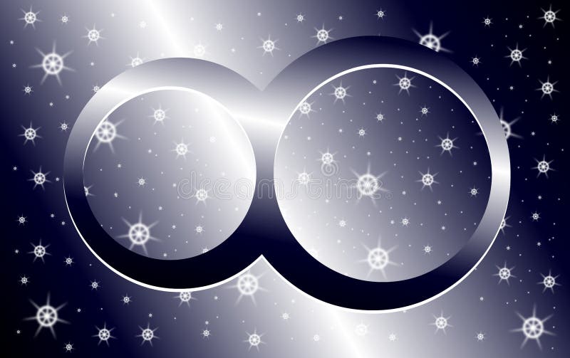 Symbol of Infinity on Background with Stars Stock Image - Illustration ...