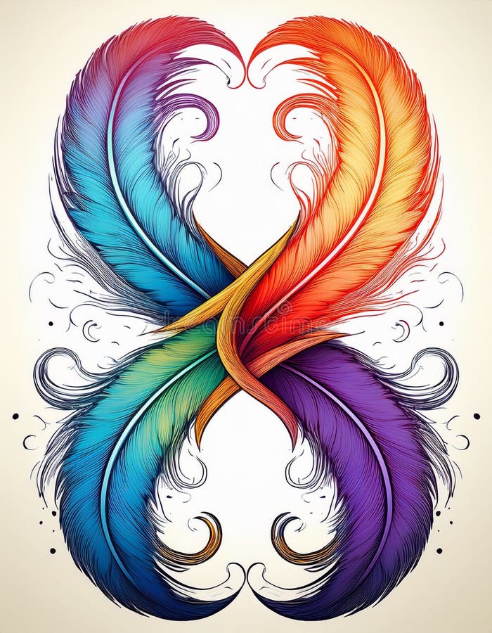 Symbol of infinity stock illustration. Illustration of green - 369704789