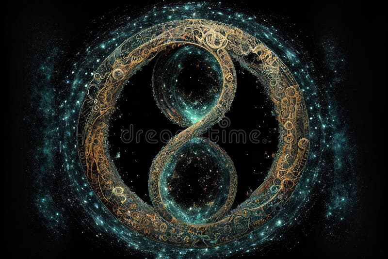 Symbol of Infinity in Space. Generative Ai Stock Illustration ...