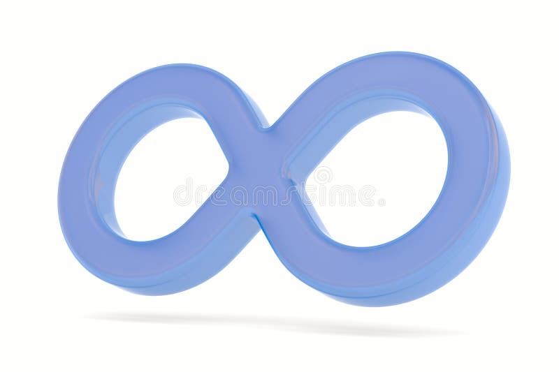 Symbol Infinity on White Background. Isolated 3D Illustration Stock ...