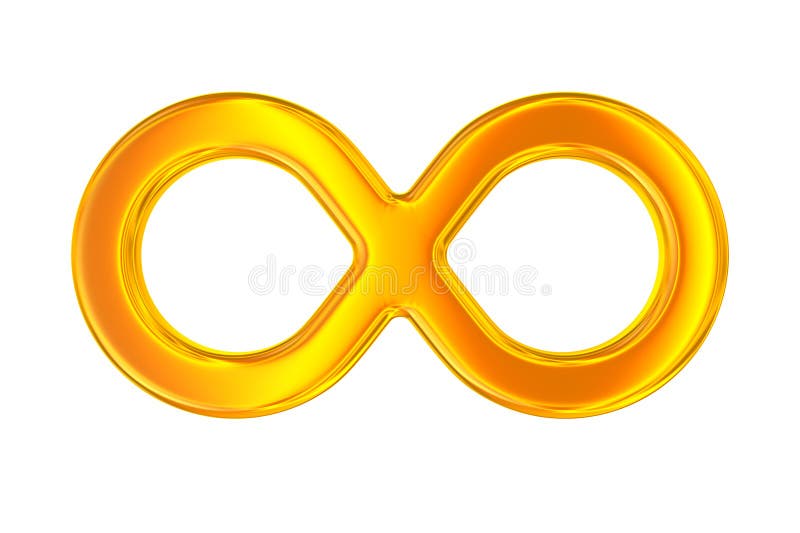Symbol Infinity on White Background. Isolated 3D Illustration Stock ...
