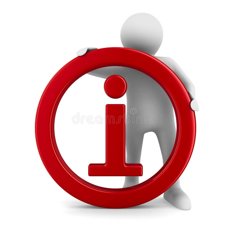 Symbol Information on White Background Stock Illustration ...
