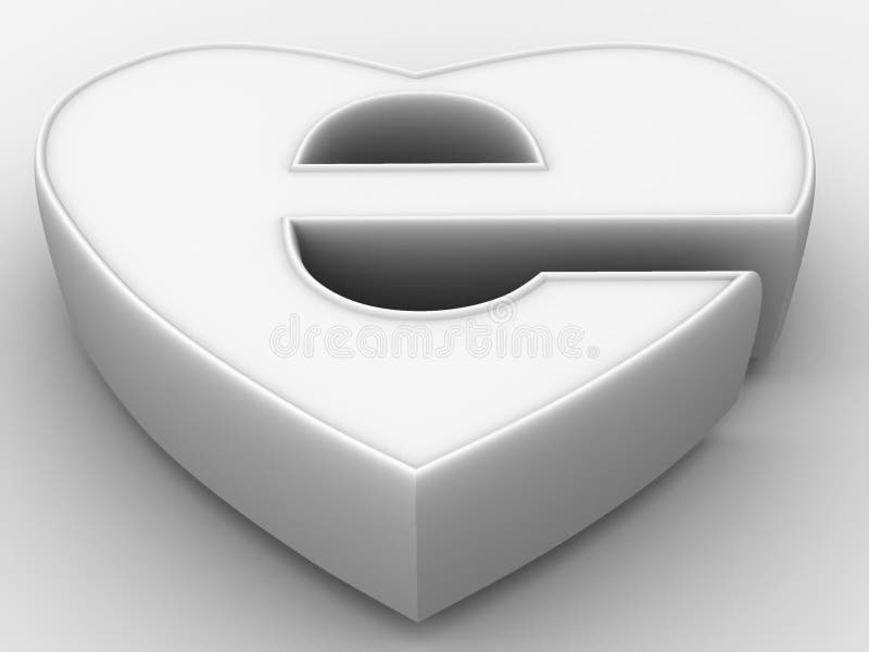 Symbol of Internet As Heart Stock Illustration - Illustration of ...