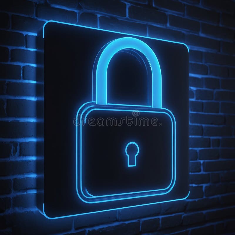 Symbol of Internet and Data Security Stock Illustration - Illustration ...