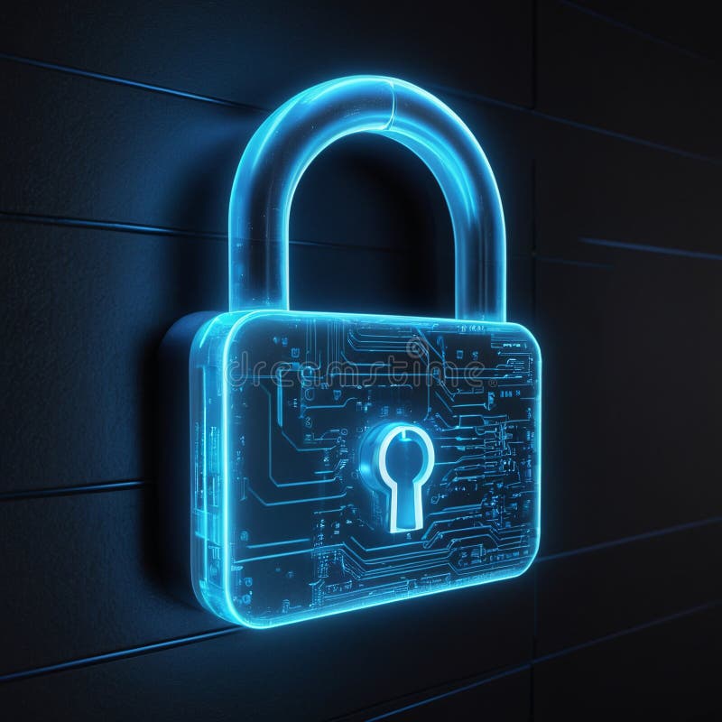 Symbol of Internet and Data Security Stock Illustration - Illustration ...