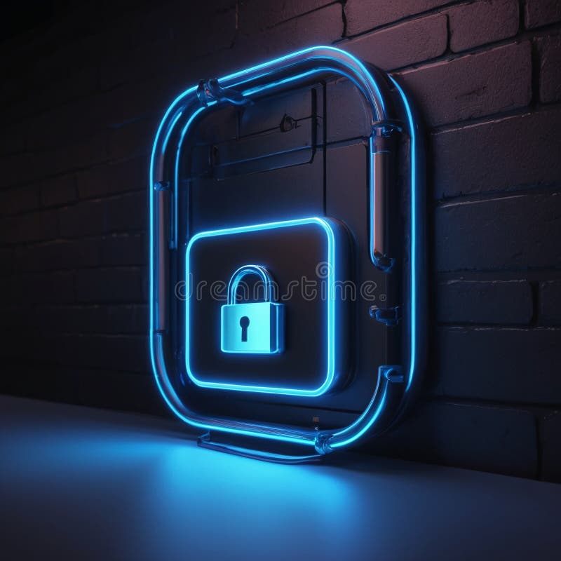 Symbol of Internet and Data Security Stock Illustration - Illustration ...