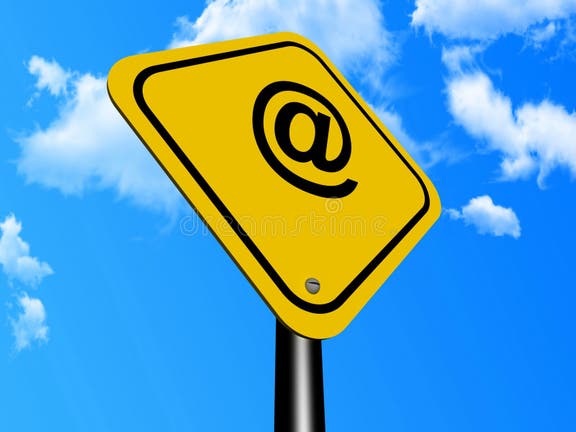 At symbol internet email stock illustration. Illustration of ...