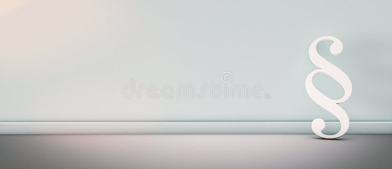 Symbol of Justice - Paragraph / Section Sign Stock Illustration ...