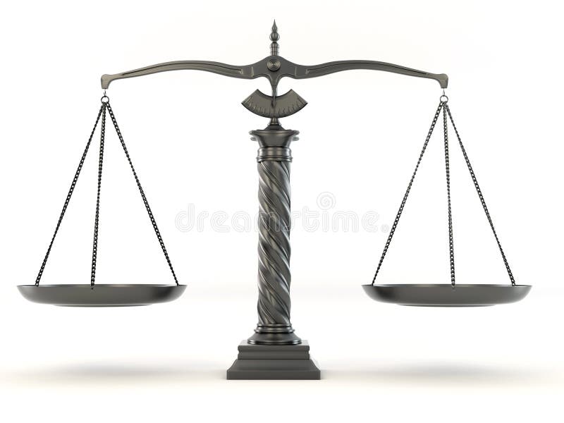 Symbol of justice. Scale stock illustration. Illustration of election ...