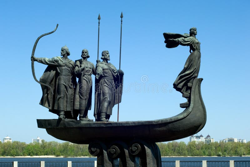 Symbol of Kiev stock image. Image of landmark, dnieper - 5141015