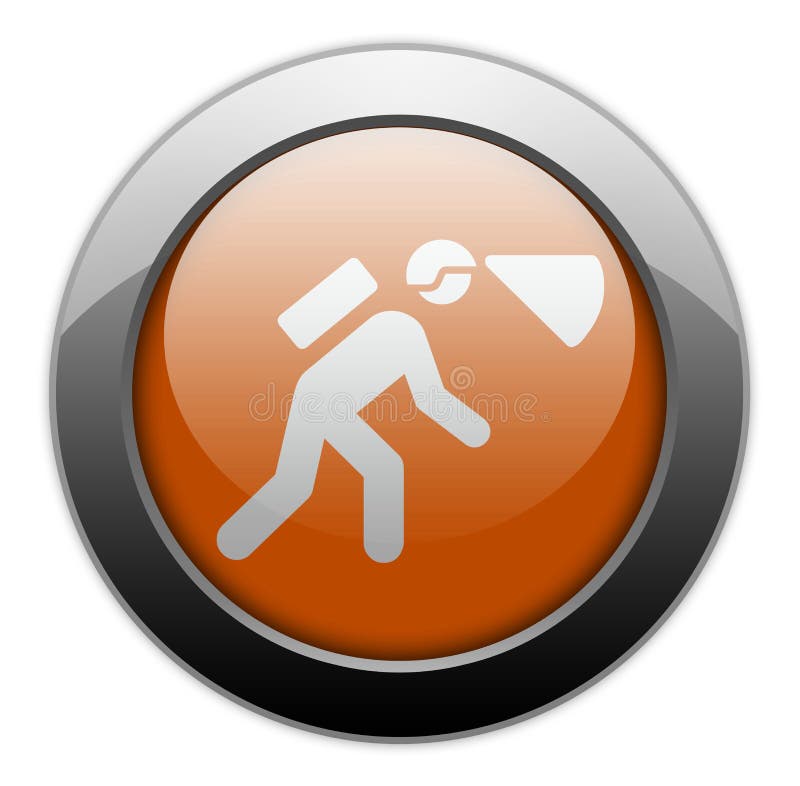 Symbol Knapp, Pictogram Spelunking Stock Illustrationer - Illustration ...