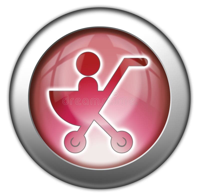 Symbol Knapp, Pictogramsittvagn Stock Illustrationer - Illustration av ...