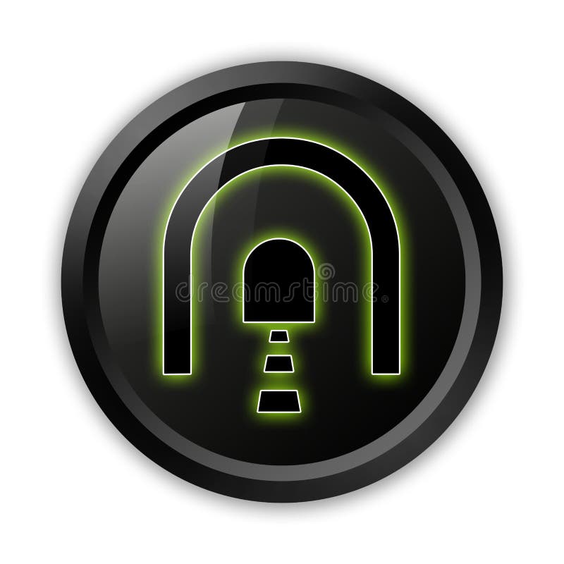 Symbol Knapp, Pictogramtunnel Stock Illustrationer - Illustration av ...