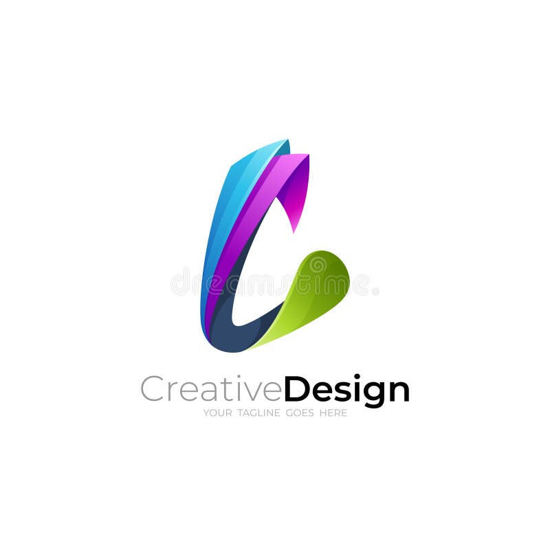 Symbol L Logo with Colorful Design Template, Letter L Stock Vector ...