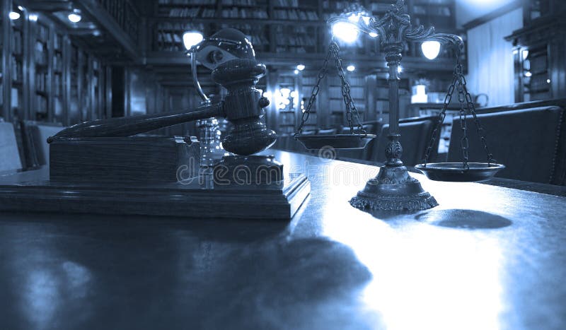 Symbol of Law and Justice in the Library Stock Image - Image of crime ...