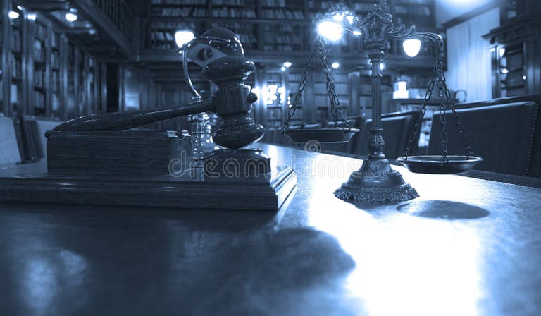 Symbol of Law and Justice in the Library Stock Image - Image of crime ...