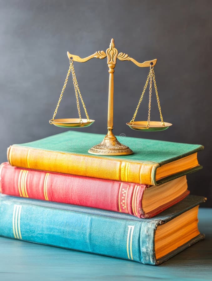 A Symbol of Law and Knowledge Depicted As Balanced Scales Resting on ...