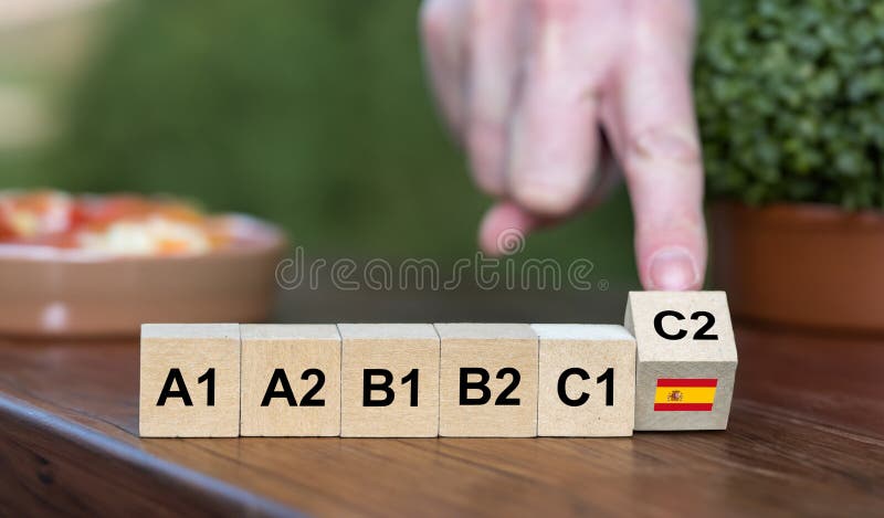 Symbol for Learning the Spanish Language. Stock Photo - Image of online ...