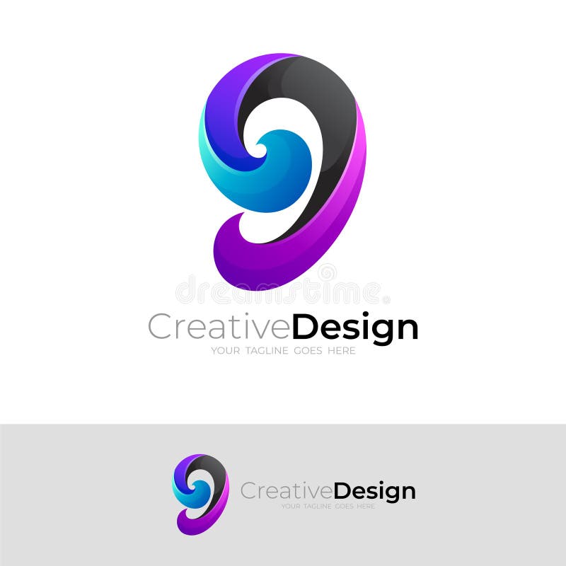 Symbol Letter G Logo with Modern Icons Stock Vector - Illustration of ...