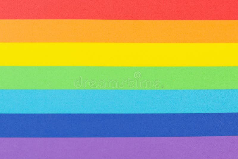 The Symbol of LGBT. the Colors of the Rainbow Stock Photo - Image of ...