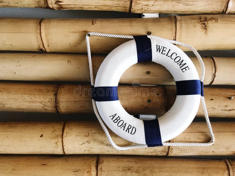 The Symbol of the Life Saving Rubber Ring Stock Image - Image of ...