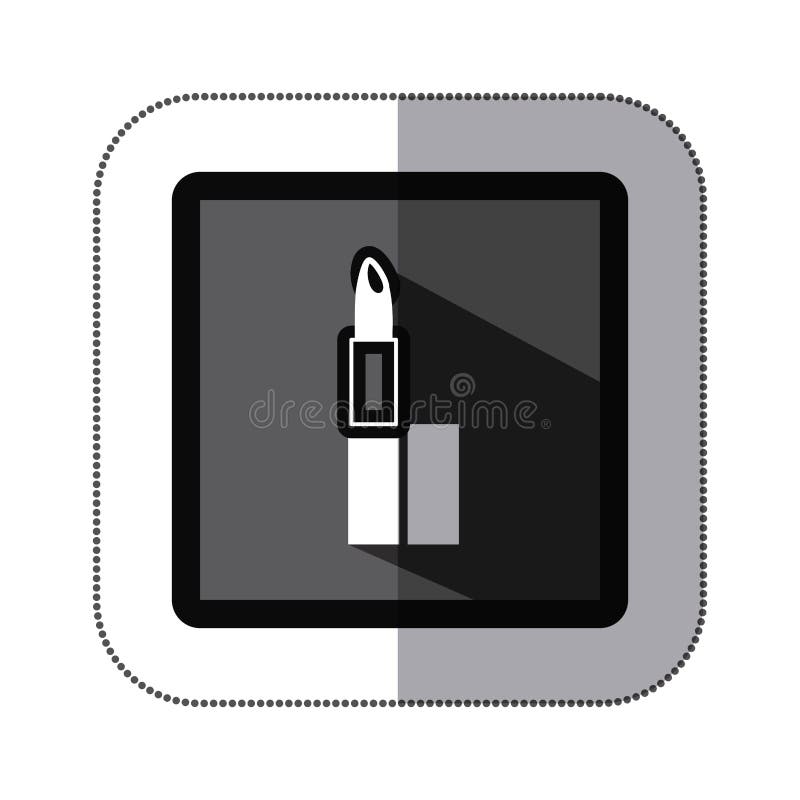 Symbol Lipstick Makeup Icon Stock Illustration - Illustration of black ...