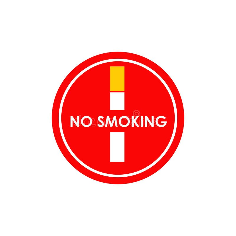 Symbol Logo Design for No Smoking Area Stock Vector - Illustration of ...