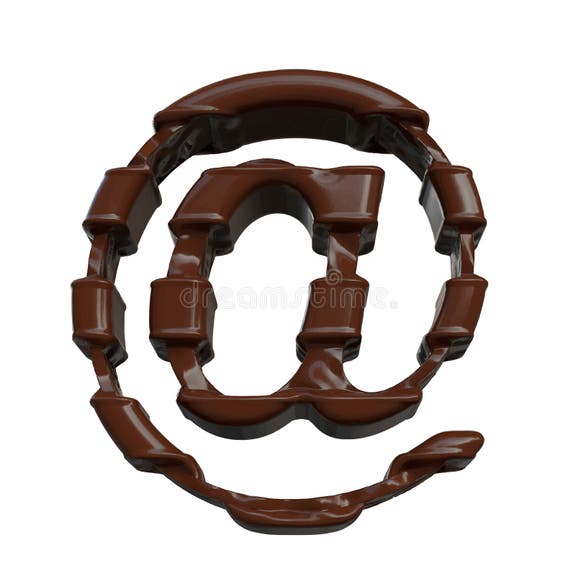 Symbol Made of Chocolate 3d Stock Vector - Illustration of beautiful ...