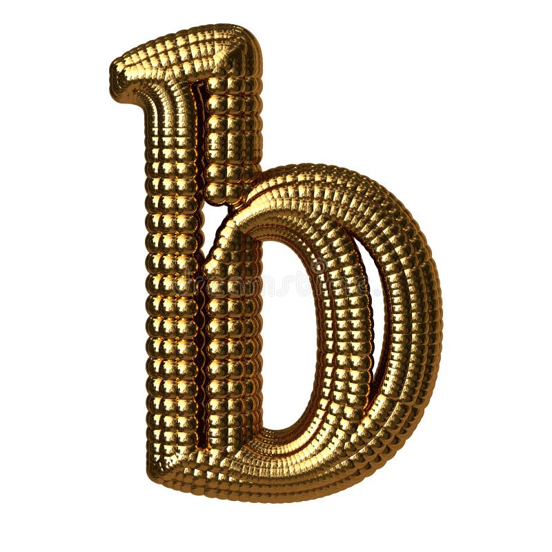 Symbol Made of Gold Spheres. Letter B Stock Vector - Illustration of ... Symbol Made of Gold Spheres. Letter B Stock Vector - Illustration of ...