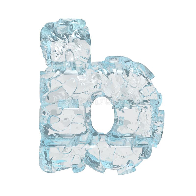 Symbol Made of Ice 3d. Letter B Stock Vector - Illustration of abstract ...
