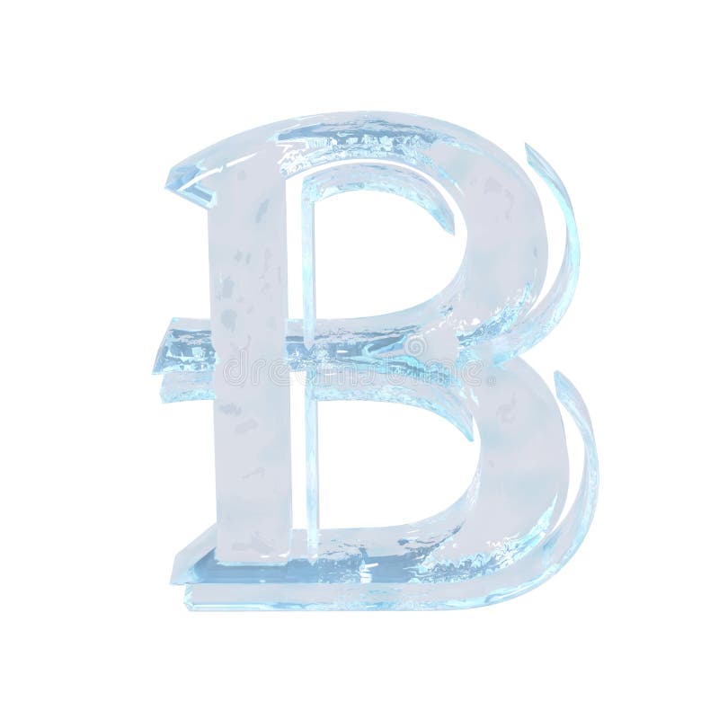 Symbol Made of Ice. Letter B Stock Illustration - Illustration of ...