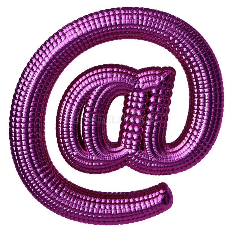 Symbol Made of Purple Spheres Stock Vector - Illustration of typography ...