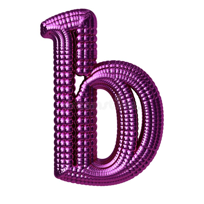 Symbol Made of Purple Spheres. Letter B Stock Vector - Illustration of ...