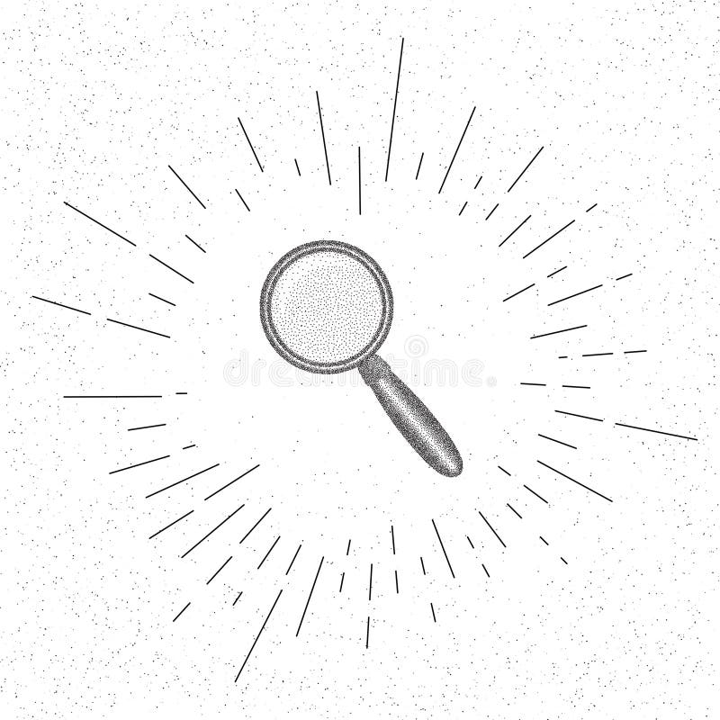 Symbol of Magnifier - Magnifying Glass Research Icon Concept Vector ...