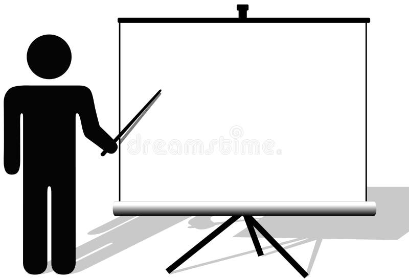 Symbol Man Points Presentation or Portable Movie Stock Vector ...