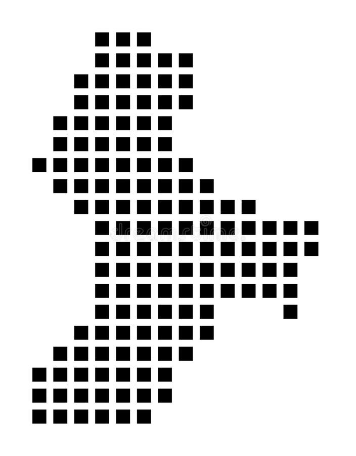 Abstract Map of Warendorf (Germany) Stock Vector - Illustration of ...